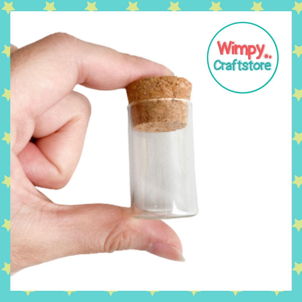Jual Botol kaca tutup gabus A aksesoris clay botol kaca kecil botol ...