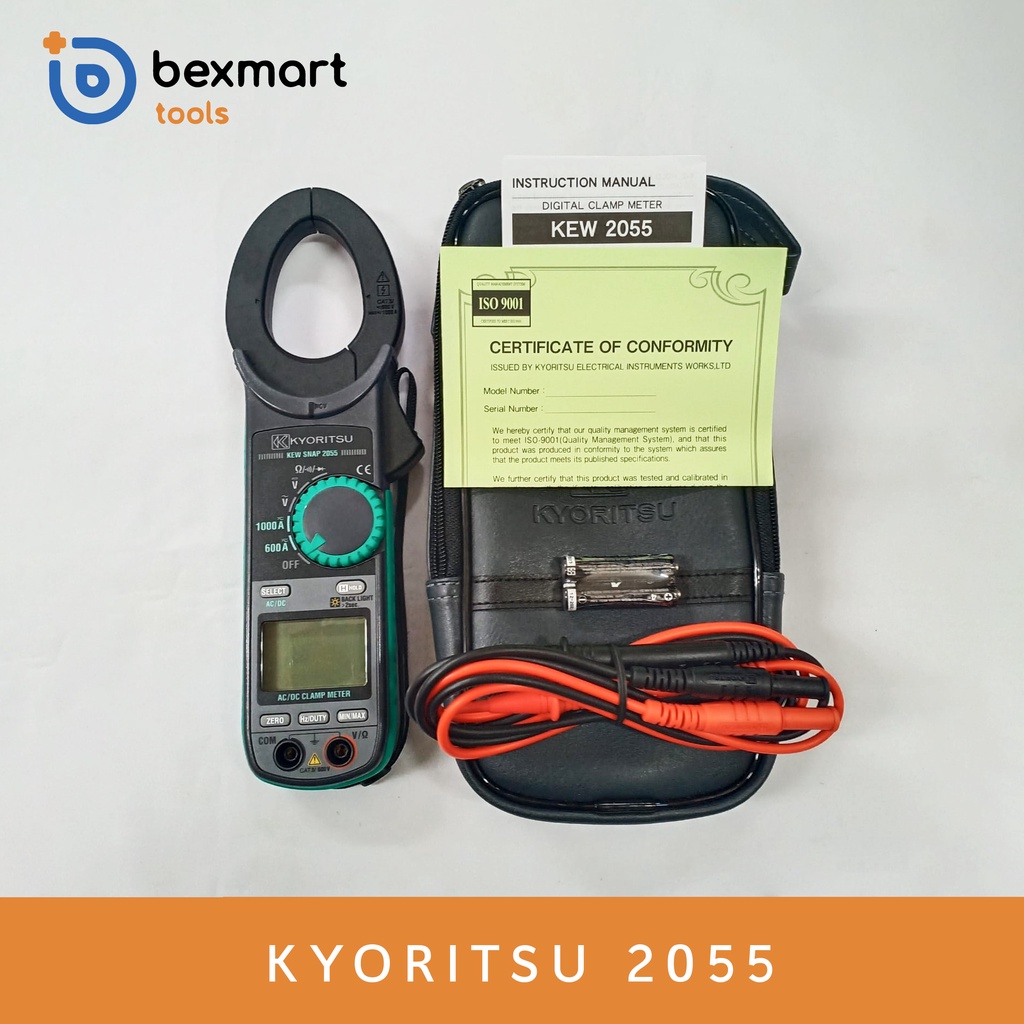 Jual KYORITSU 2055 Digital Clamp Ampere AC/DC 1000 | Shopee Indonesia