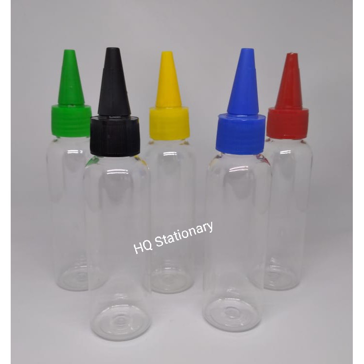 Jual Botol PET Tinta Kerucut 100ml Eceran (bisa untuk tinta printer ...