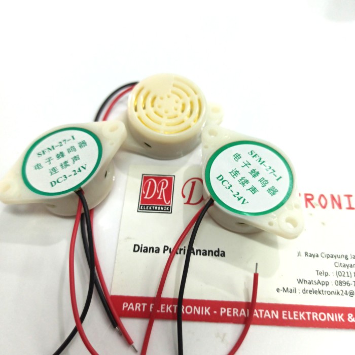 Jual Buzzer Continuous Alarm DC3 - 24v (2pcs) | Shopee Indonesia