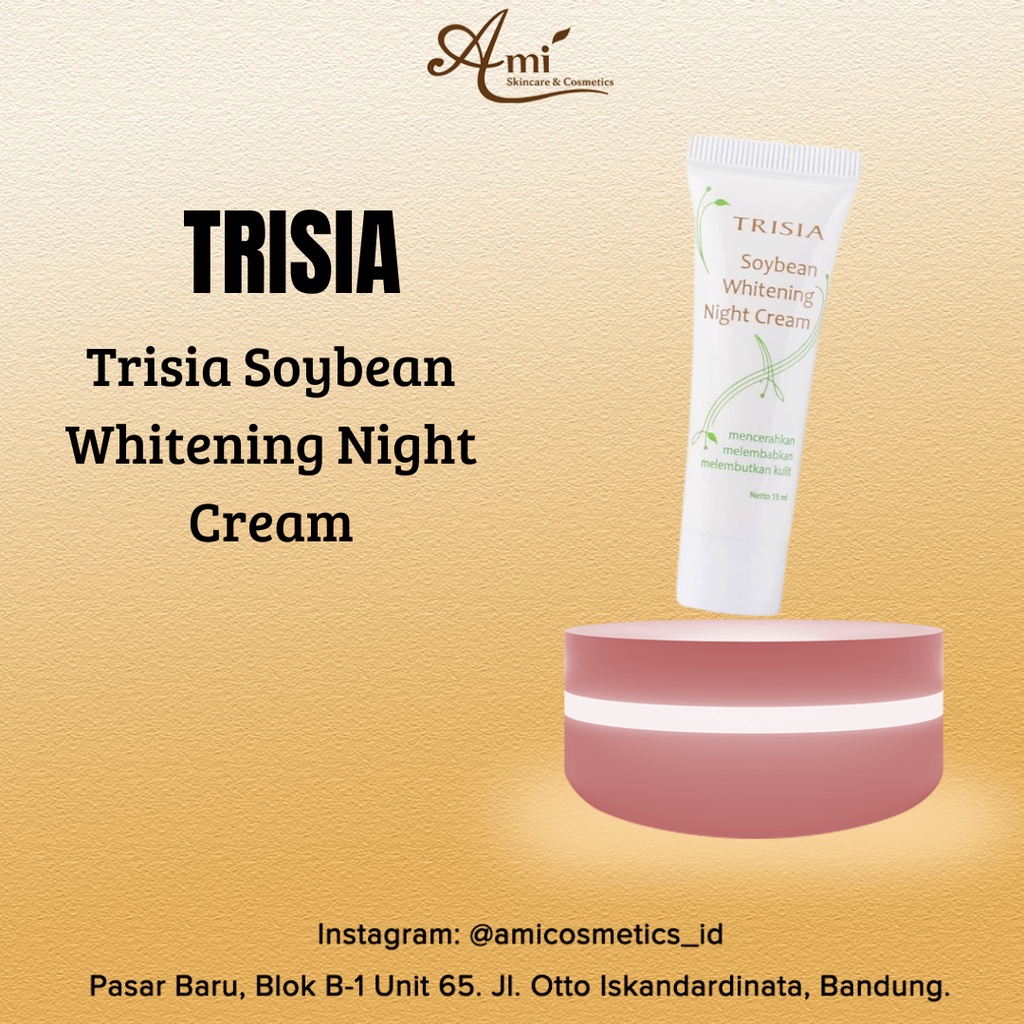 Jual Trisia Soybean Whitening Night Cream | Shopee Indonesia