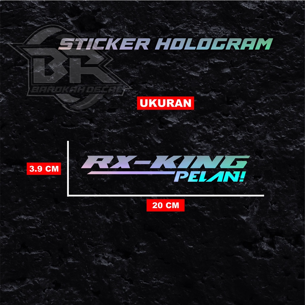 Jual Sticker Cutting Pelan Stiker Motor Pelan Hologram Harga Satuan ( 1 ...