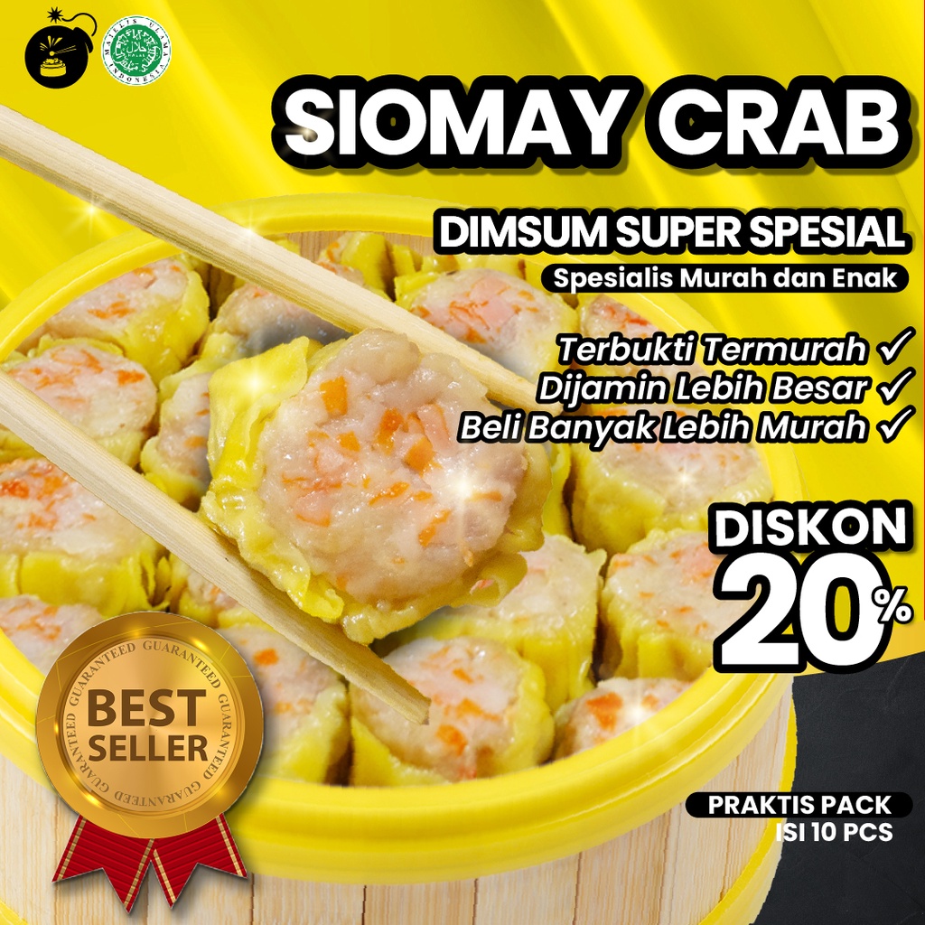 Jual Dimsum Siomay / Somay Crab / Kepiting – Frozen Food Halal Mbledos ...