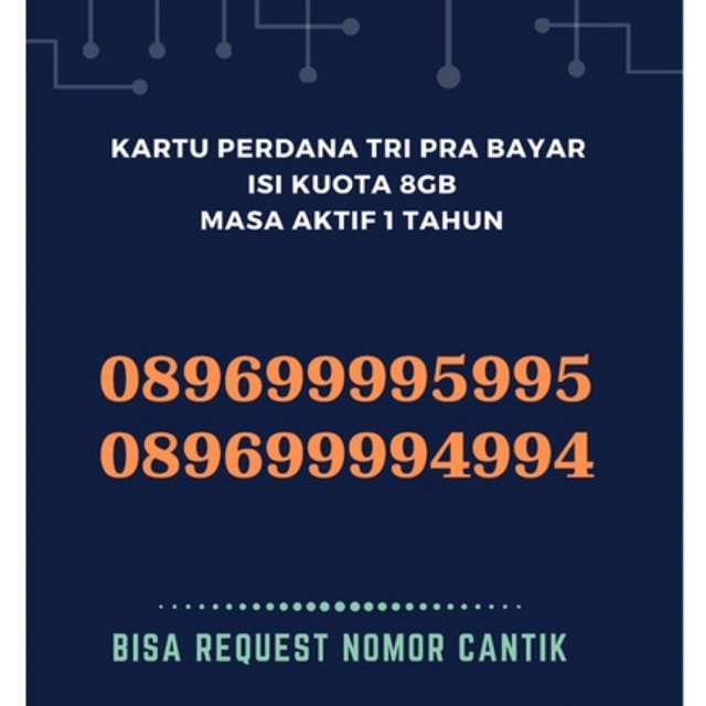 Jual Kartu Perdana TRI seri AAABBB v.3 | Shopee Indonesia