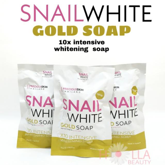 Jual Snail White Gold 10X Intensive Whitening Soap / Sabun Badan / Soap ...
