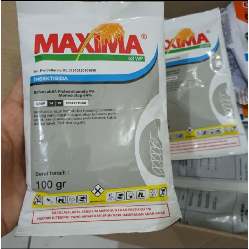 Jual OBAT HAMA ASLI AMPUH MURAH INSEKTISIDA MAXIMA 68WP 100gr | Shopee ...