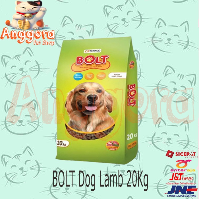Jual BOLT DOG LAMB 20 kg Makanan Anjing Kering Rasa Lamb 20 kg ...