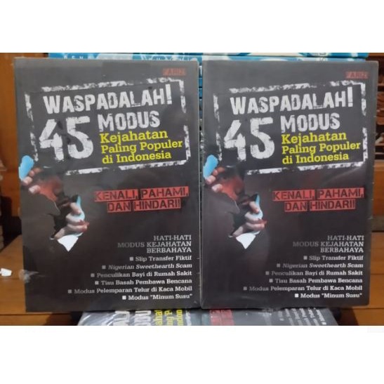Jual Buku Waspadalah! 45 Modus Kejahatan Paling Populer di Indonesia ...