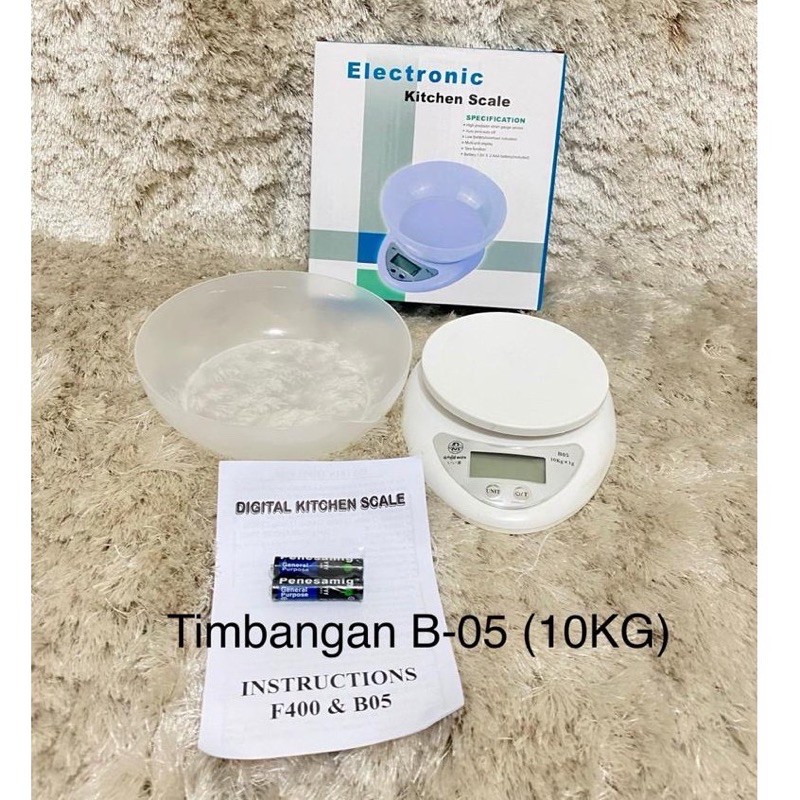 Jual TIMBANGAN DIGITAL MANGKOK 10KG / Timbangan Kue Digital Electronic 10 kg B05 | Shopee Indonesia
