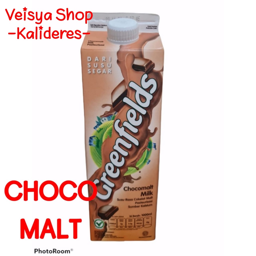 Jual Greenfields Fresh Milk Choco Malt 1000 ml Susu Segar Coklat ...
