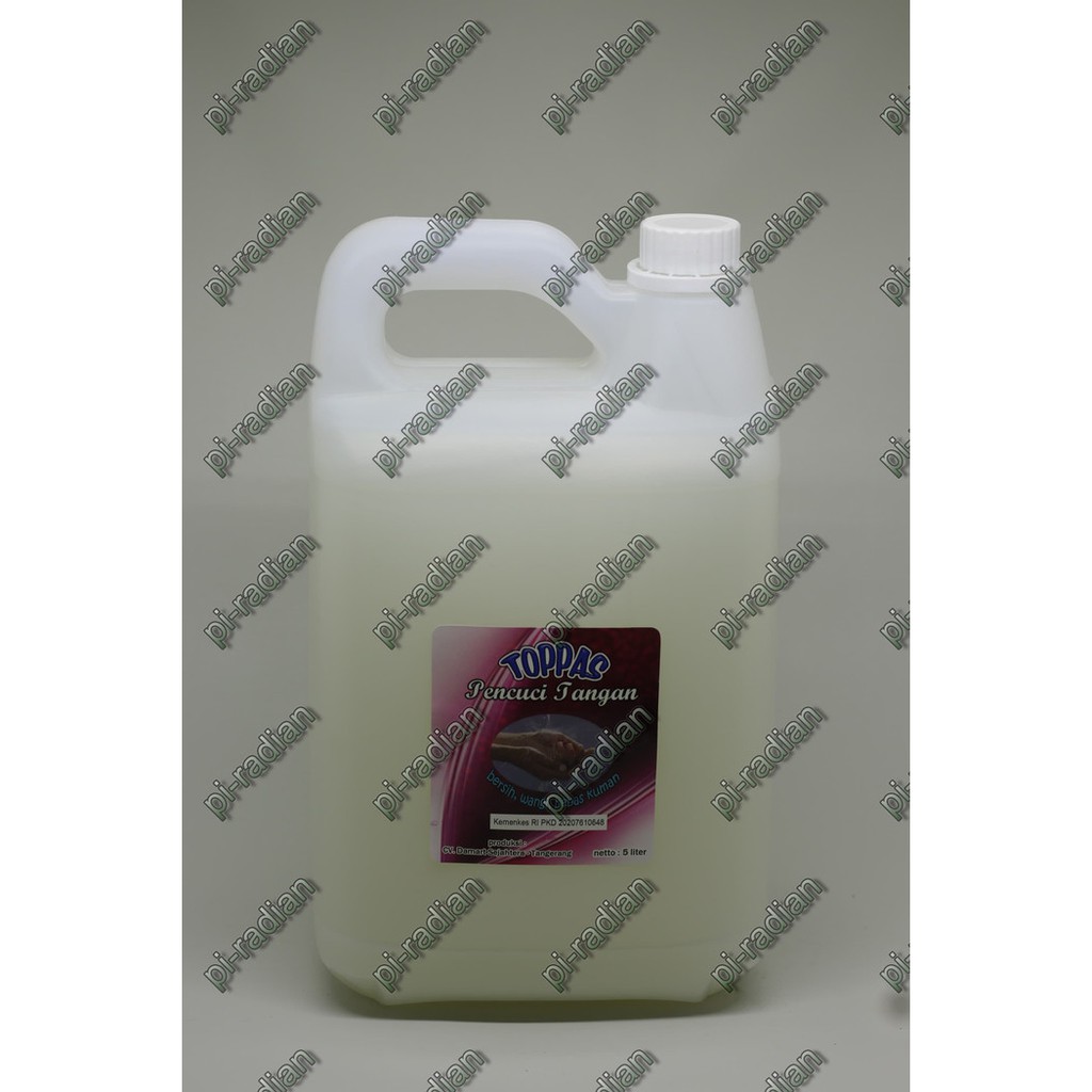 Jual TOPPAS hand soap sabun cuci tangan jasmine melati 5L 5 liter murah ...