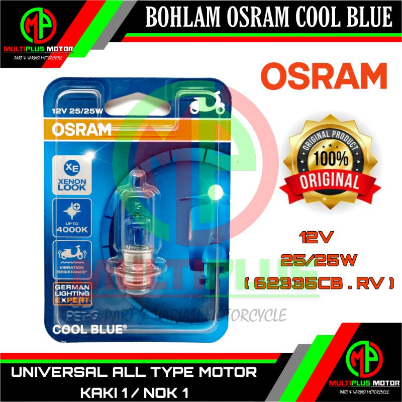 Jual Bohlam Bolam Bulb lampu depan halogen helogen OSRAM motor biru GRAND,REVO,BLADE,VARIO,BEAT ...