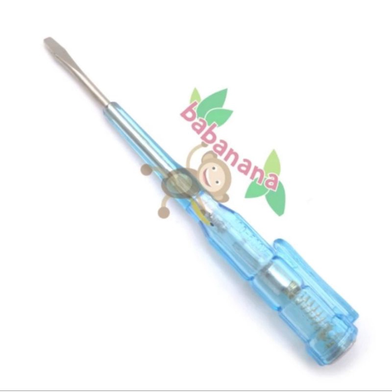 Jual Tespen listrik Test pen alat tes kelistrikan obeng minus tool kit ...