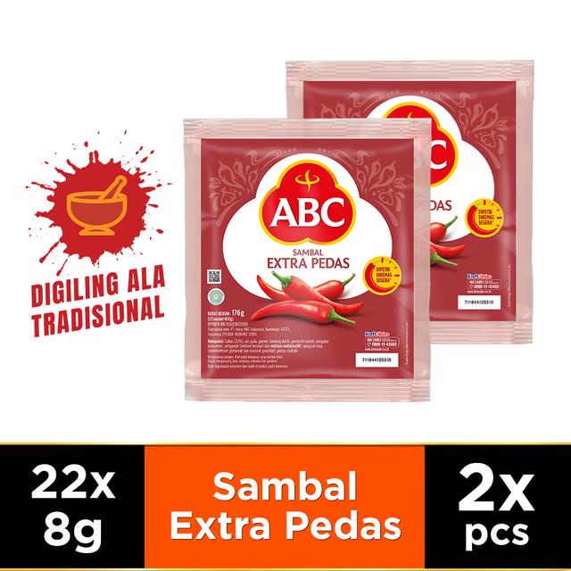 Jual ABC Sambal Extra Pedas 44 x 8g | Shopee Indonesia