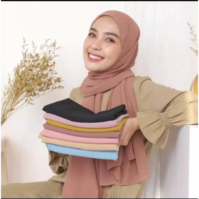 Jual Pashmina ceruty babydoll | Shopee Indonesia