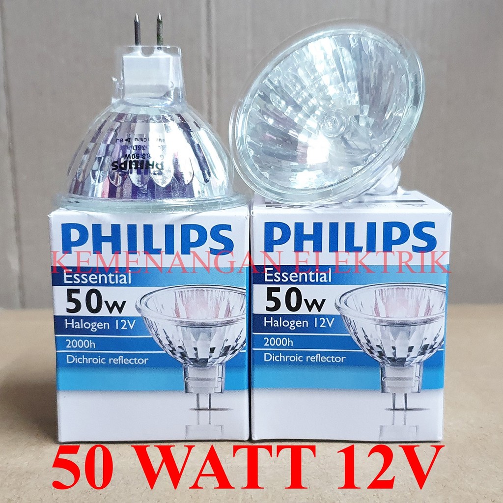 Jual LAMPU PHILIPS HALOGEN 50W 12V MR16 KUNING DICHROIC 50 W 50WATT 12 ...