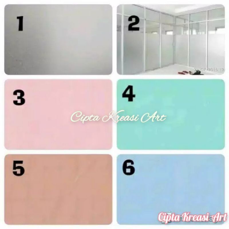 Jual Sticker kaca sandblast/ kaca film es warna buram / sticker ...