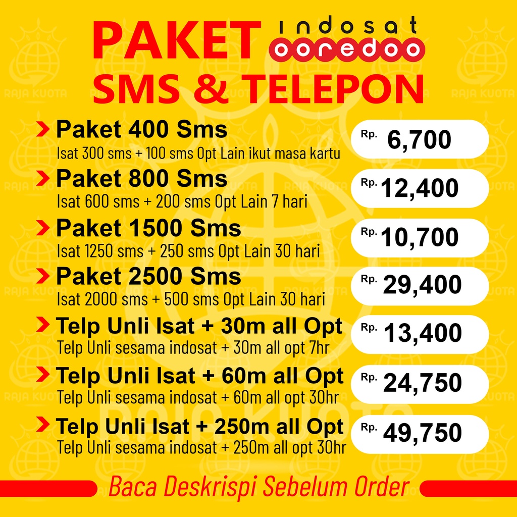 Jual Paket SMS dan nelpon Telepon Indosat Termurah | Shopee Indonesia