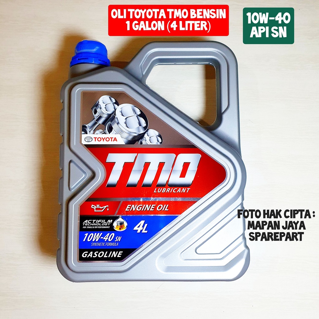 Jual OLI MESIN TOYOTA BENSIN TMO 10W-40 - 1 GALON - 4 LITER - SN | Shopee Indonesia