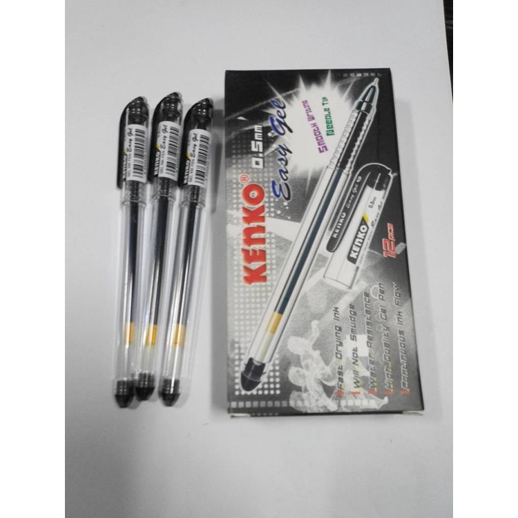 Jual BALLPOINT, BOLPEN, POLPEN, PULPEN EASY GEL HTM/BIRU KENKO (ecer/satuan) | Shopee Indonesia