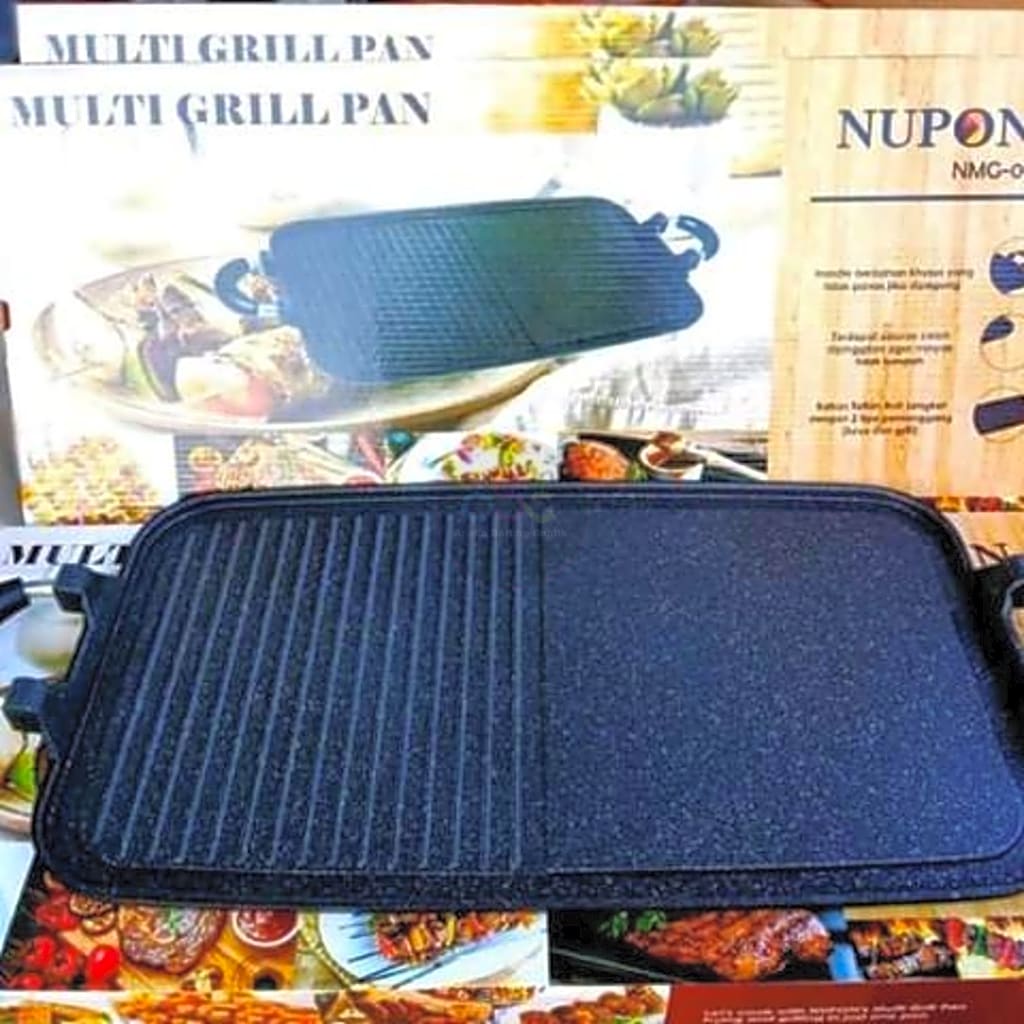 Jual Multi Grill Pan Nupon Alat Pemanggang Teflon | Shopee Indonesia