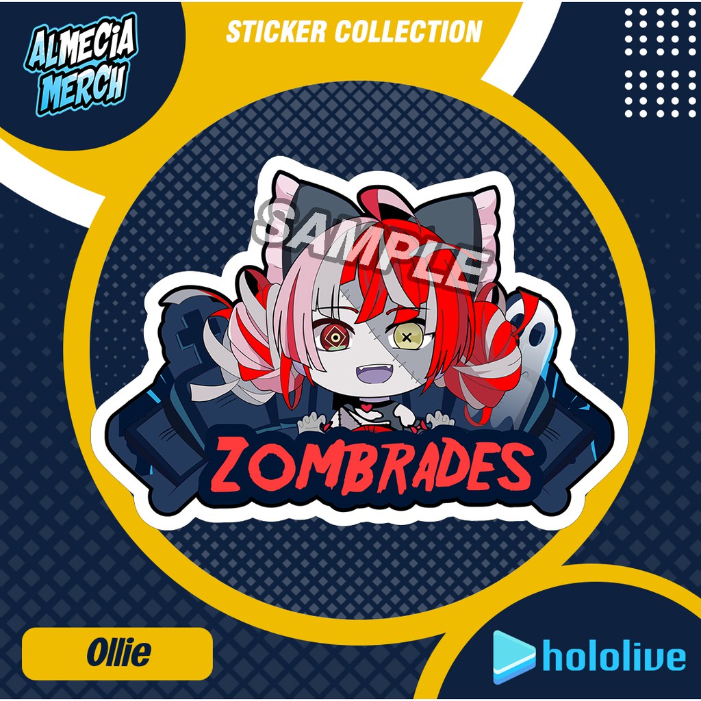 Jual Sticker Hololive ID Kureiji Ollie / Stiker Zombrades / Sticker ...