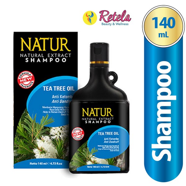 Jual Natur Shampoo Tea Tree Oil Anti Ketombe 140Ml | Shopee Indonesia