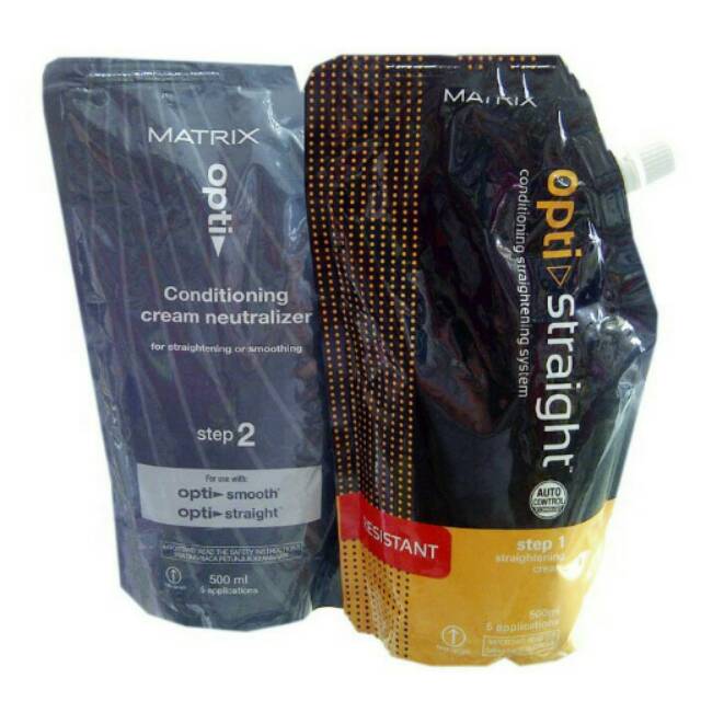 Jual Matrix Opti Straight Set Besar Step 1 +Step 2 (500 ml x 2 ...