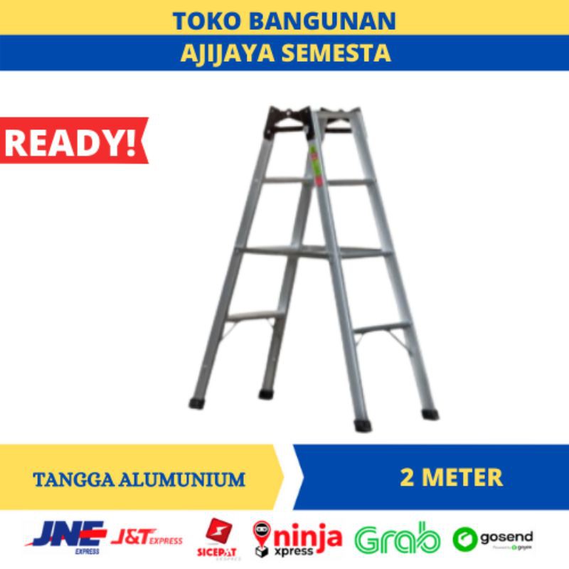 Jual Tangga Alumunium Lipat 2 meter | Shopee Indonesia