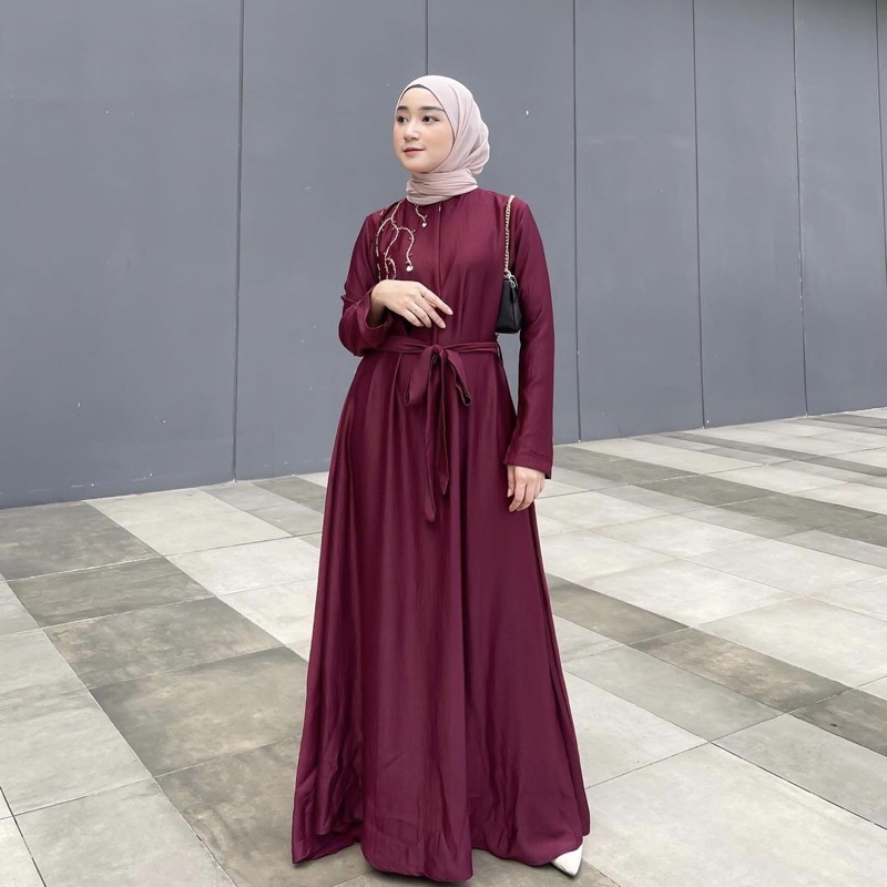 Jual DYN - Signature Agnolia Dress - Gamis Wanita Simple - Busana ...