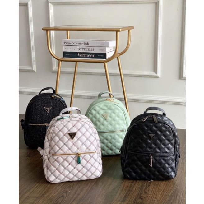 Jual GUESS TWEED BACKBACK - TAS RANSEL GUESS | Shopee Indonesia