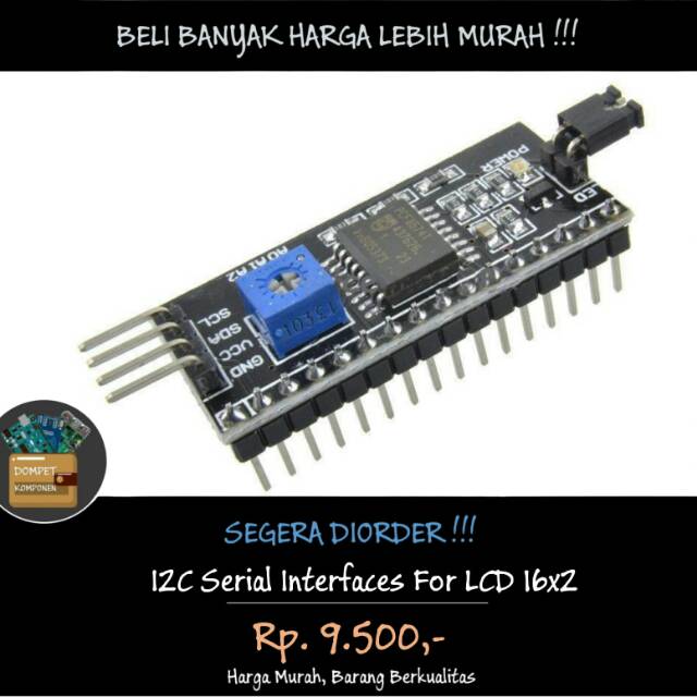 Jual I2C SERIAL INTERFACE BOARD ADAPTER FOR LCD CHARACTER - Bagus ...