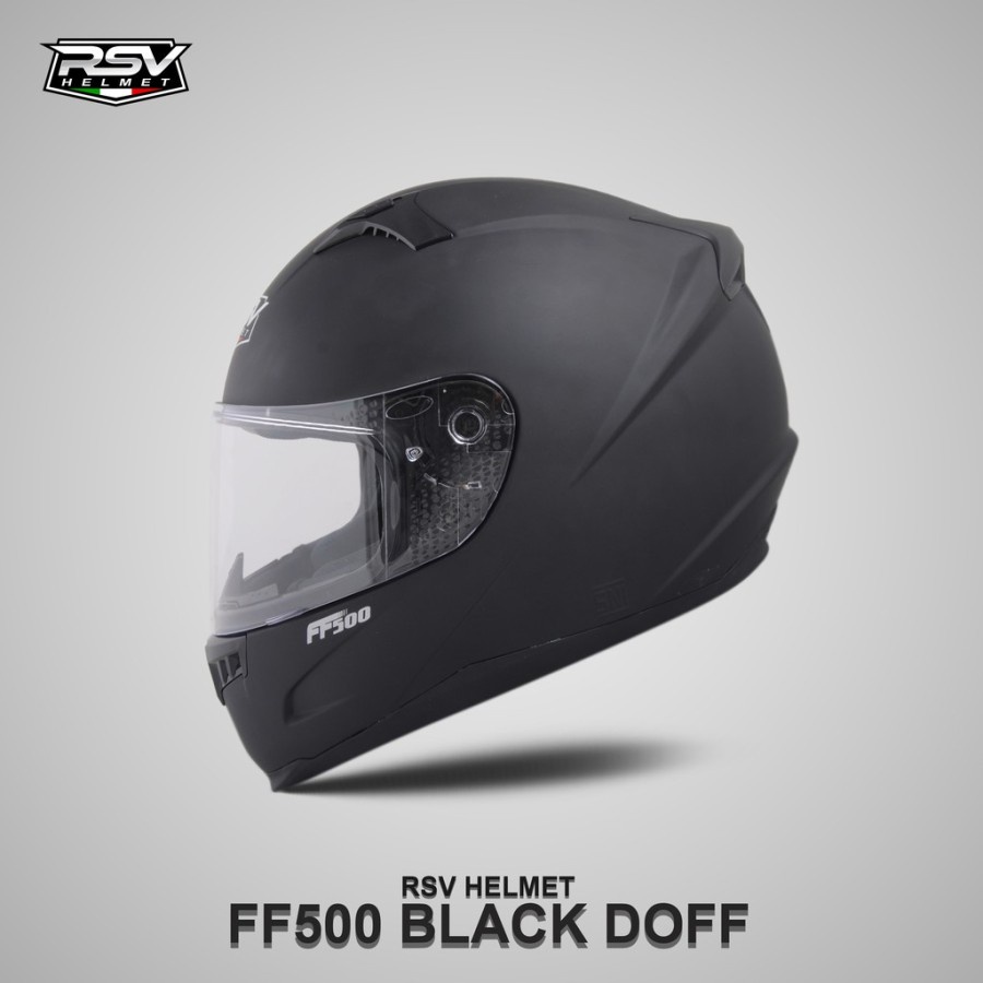 Jual RSV FF500 | HITAM DOFF | FF 500 FULLFACE | Shopee Indonesia