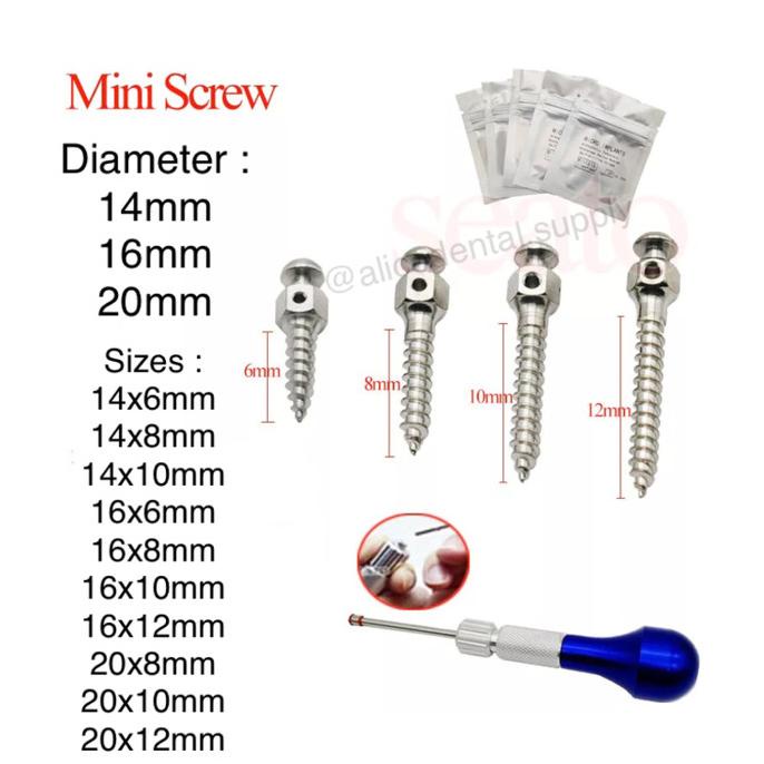 Jual Mini Screw Dental Implant Orthodontic Made In German | Shopee ...