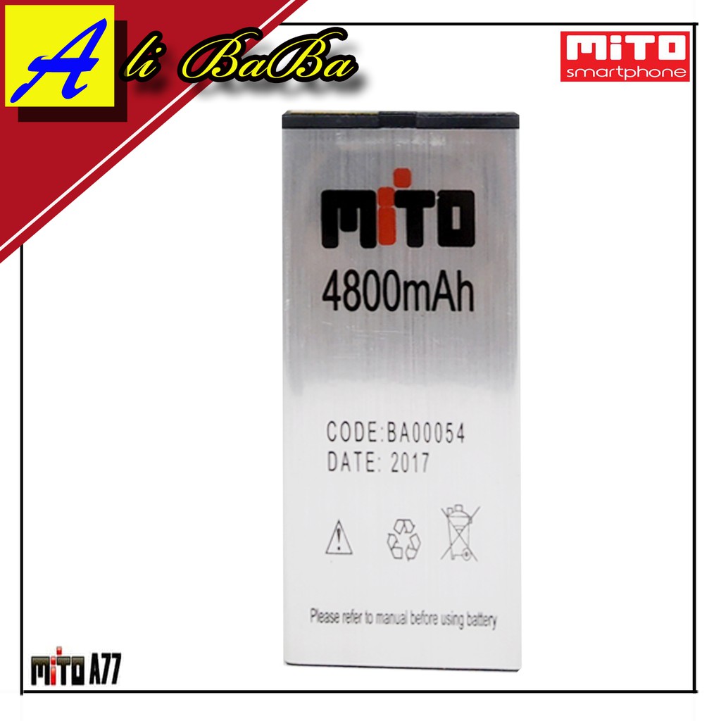 Jual Baterai Handphone Mito A77 Mito 777 BA-00054 Double Power Mito A77 ...
