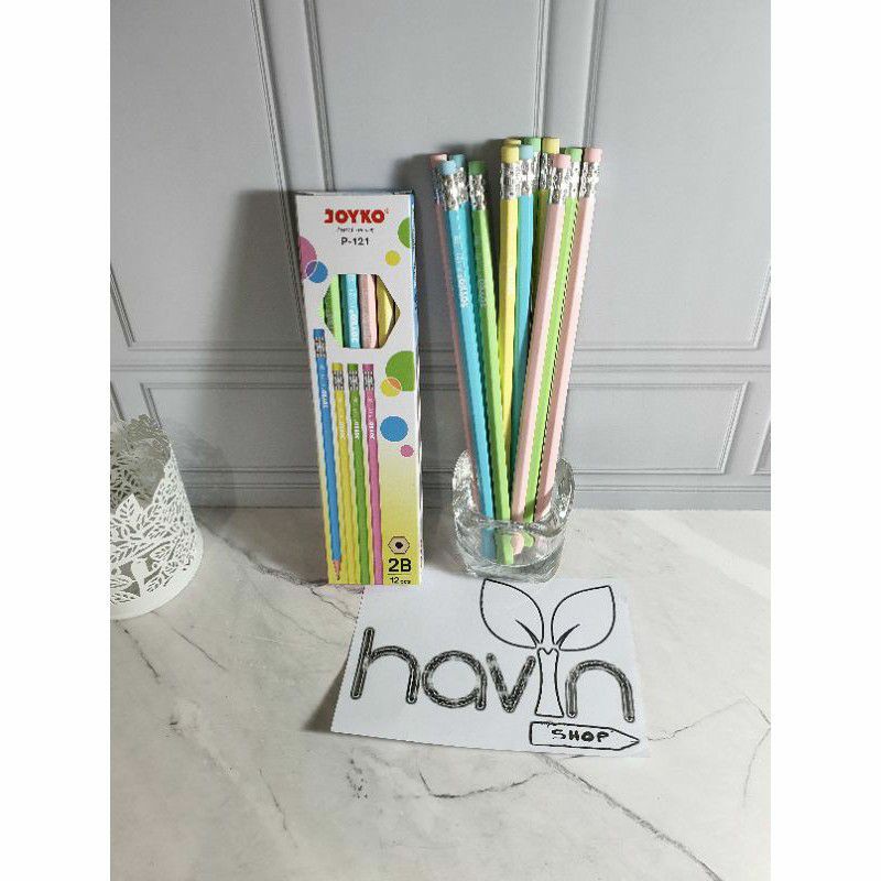Jual 12pc Pensil Joyko 2b P 121 Warna Pastel Pencil Pastel Color