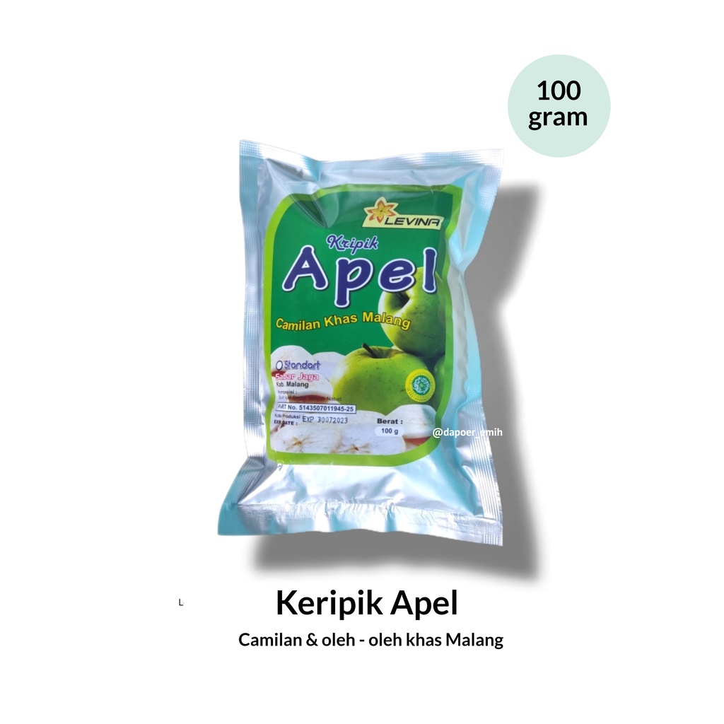 Jual kripik apel 100gr/keripik buah oleh-oleh khas malang | Shopee ...