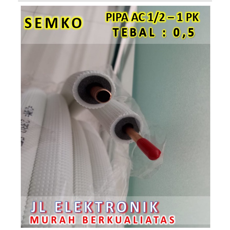 Jual Pipa AC SEMKO 1/4 3/8 untuk AC 1/2 - 1 PK - Per Meter | Shopee ...