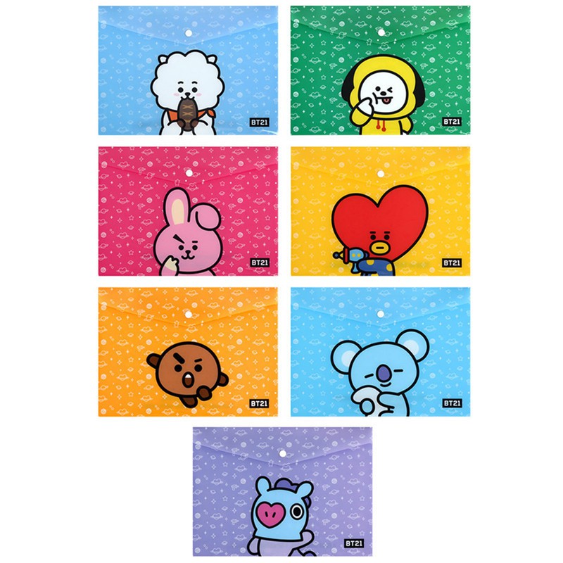 Jual MAP KERTAS BT21 BANGTANBOYS FOLDER FILE IMUT LUCU TERMURAH ! FILE ...