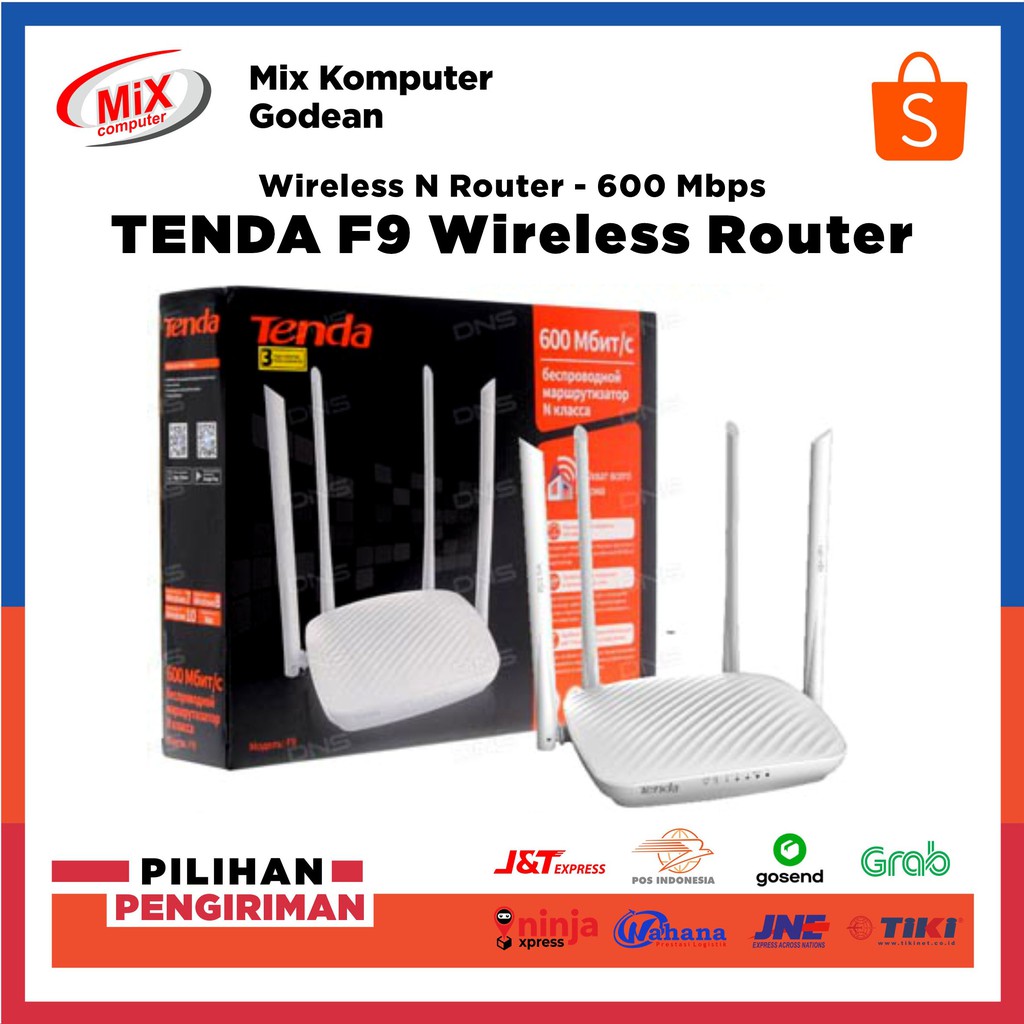 Jual Router Tenda F9 Wireless 600Mbps Whole-Home Coverage | Shopee ...