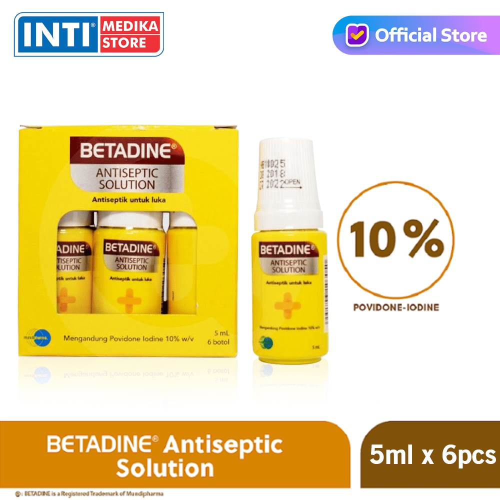 Jual BETADINE - Antiseptic Solution | Antiseptik Luka | Obat Luka | Shopee Indonesia