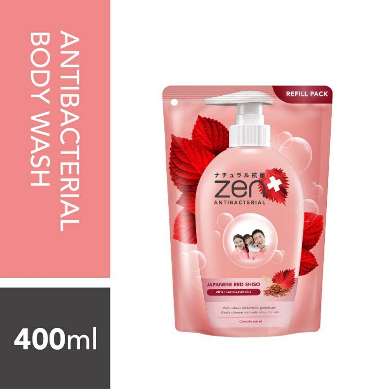 Jual ZEN Body Wash Antibacterial Reffil 400ml All Variant | Shopee ...