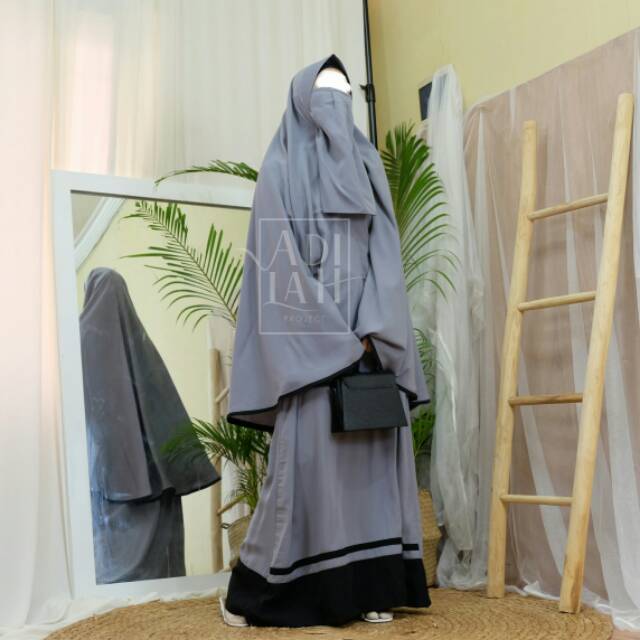 Jual Dress Hasna| Setgamis syari| Setelan gamis| Set Gamis cadar| Set ...
