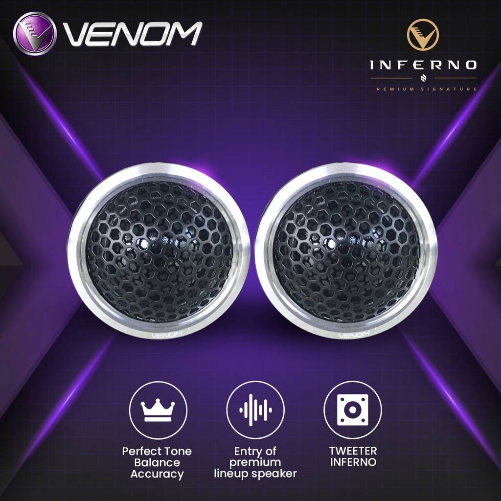 Jual Venom Inferno Series VIN 1 Speaker Tweeter Mobil 1 Inch | Shopee ...