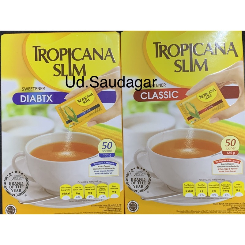 Jual Tropicana Slim Classic / Diabtx Gula Rendah Kalori Untuk Diabetes ...