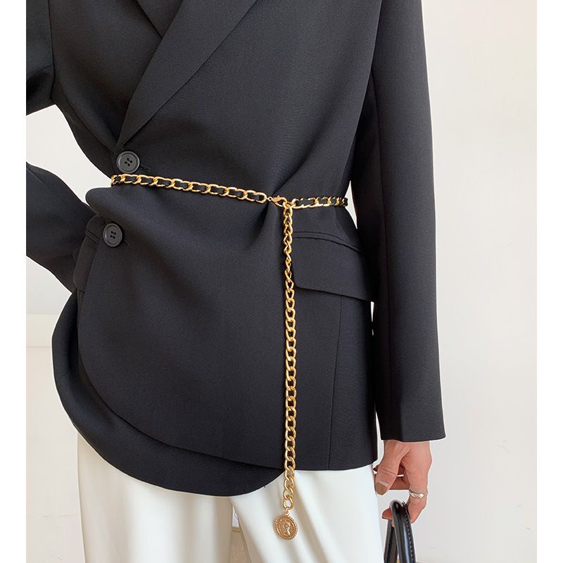 Jual VENDI - Belt Wanita Rantai Gold Ikat Pinggang Sabuk Metal Fashion ...