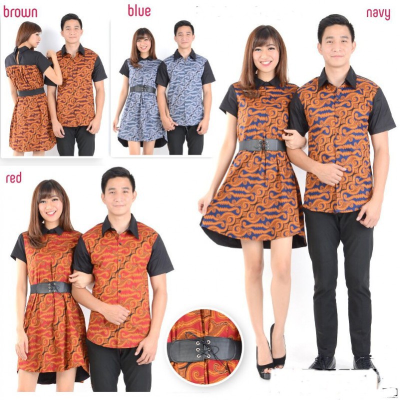 Jual Dress Batik Jersy - Dress Couple / Batik Couple / Grosir / Baju ...