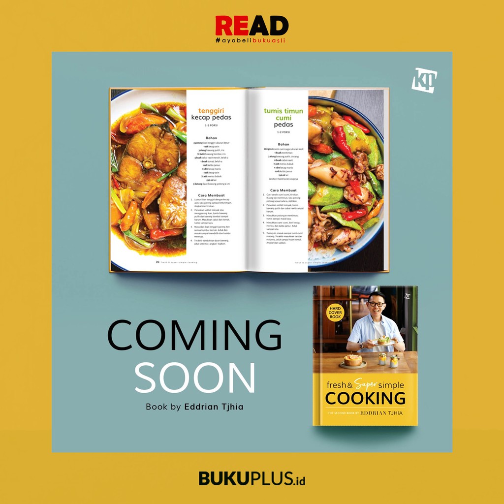 Jual Buku Fresh & Super Simple Cooking / Eddrian Tjhia / Kawan Pustaka ...