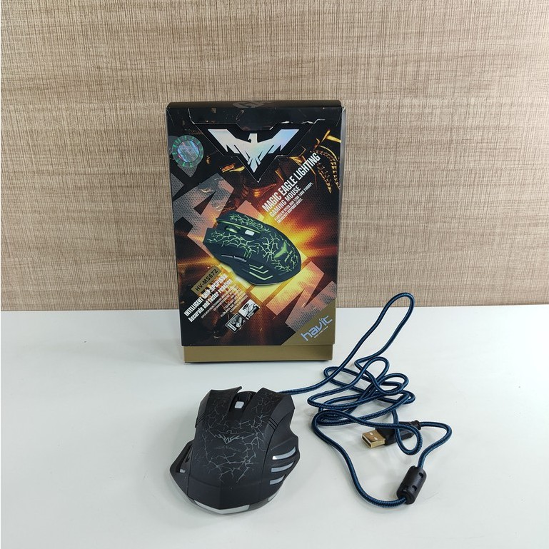 Jual Magic Eagle Ergonomic Optical Gaming Mouse LED (HV-MS672) | Shopee ...