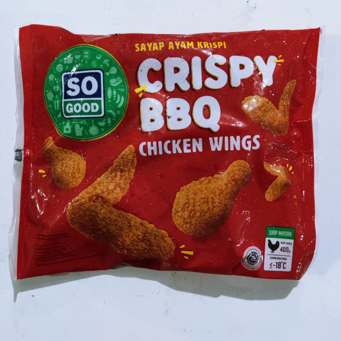 Jual So good crispy BBQ chicken wings 400 gr | Shopee Indonesia